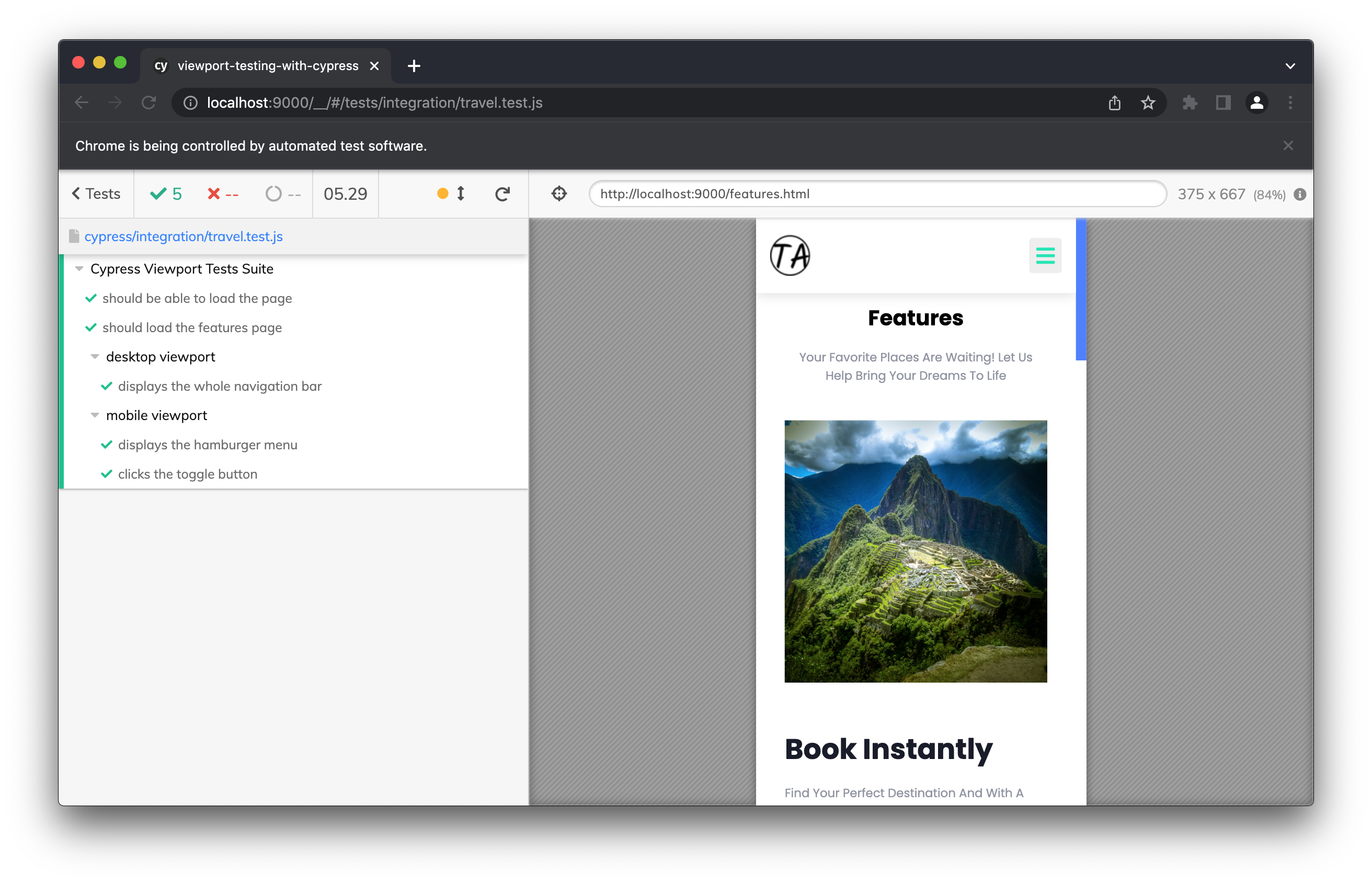 Viewport testing with Cypress | CircleCI Viewport testing with Cypress | CircleCI