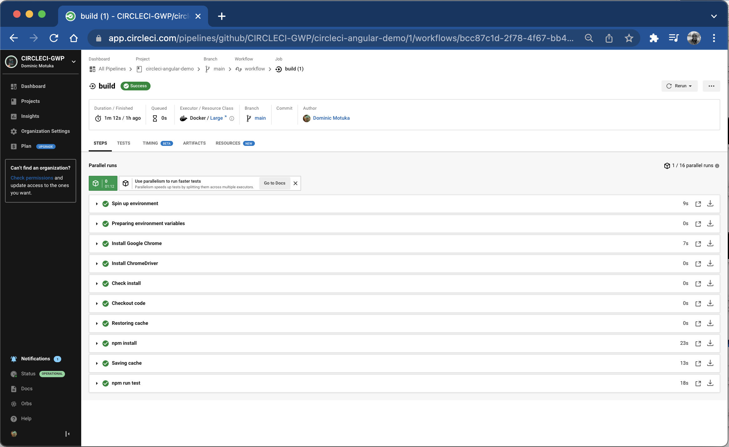 Continuous Integration For Angular Applications Circleci
