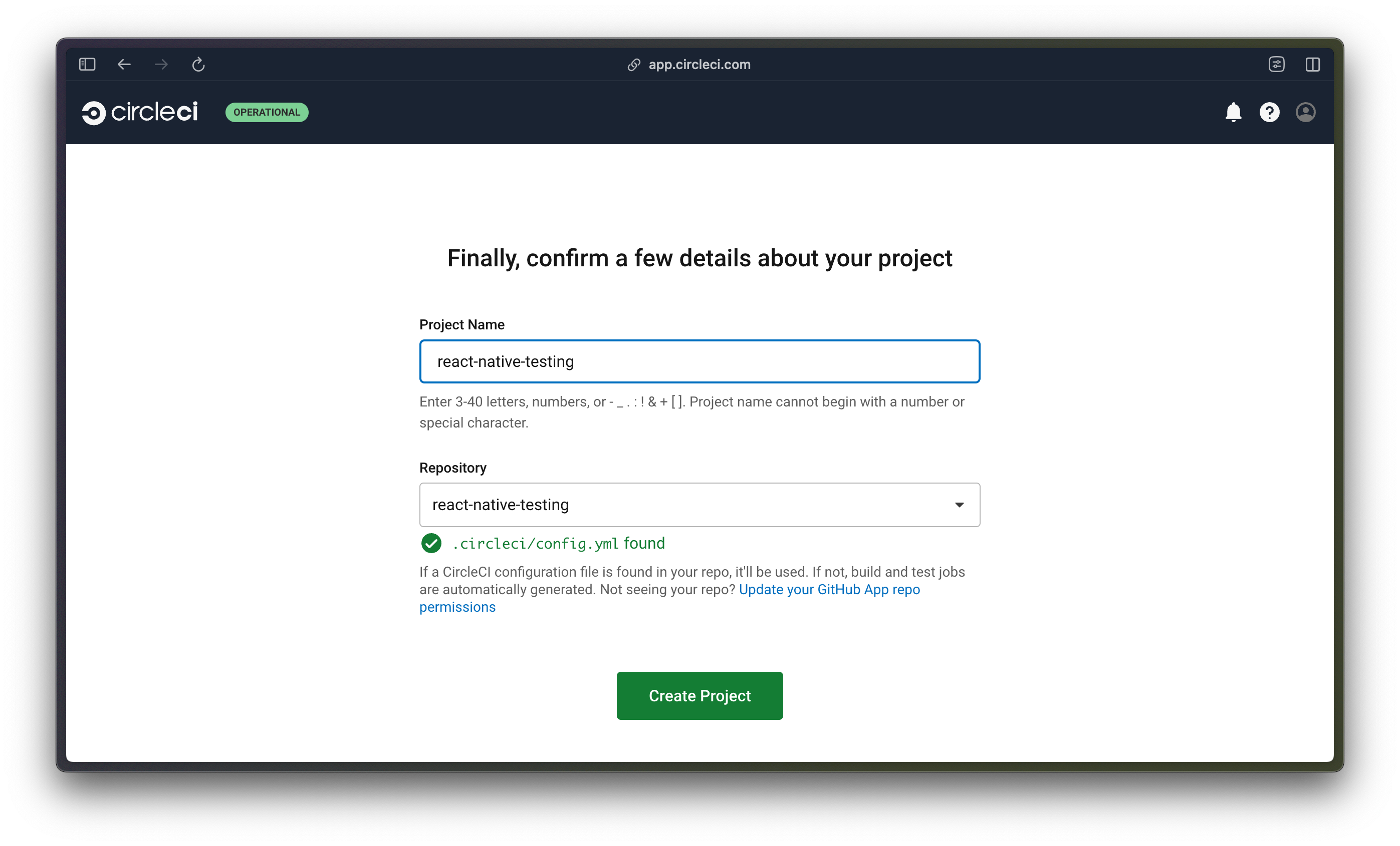 Continuous integration for React native applications | CircleCI