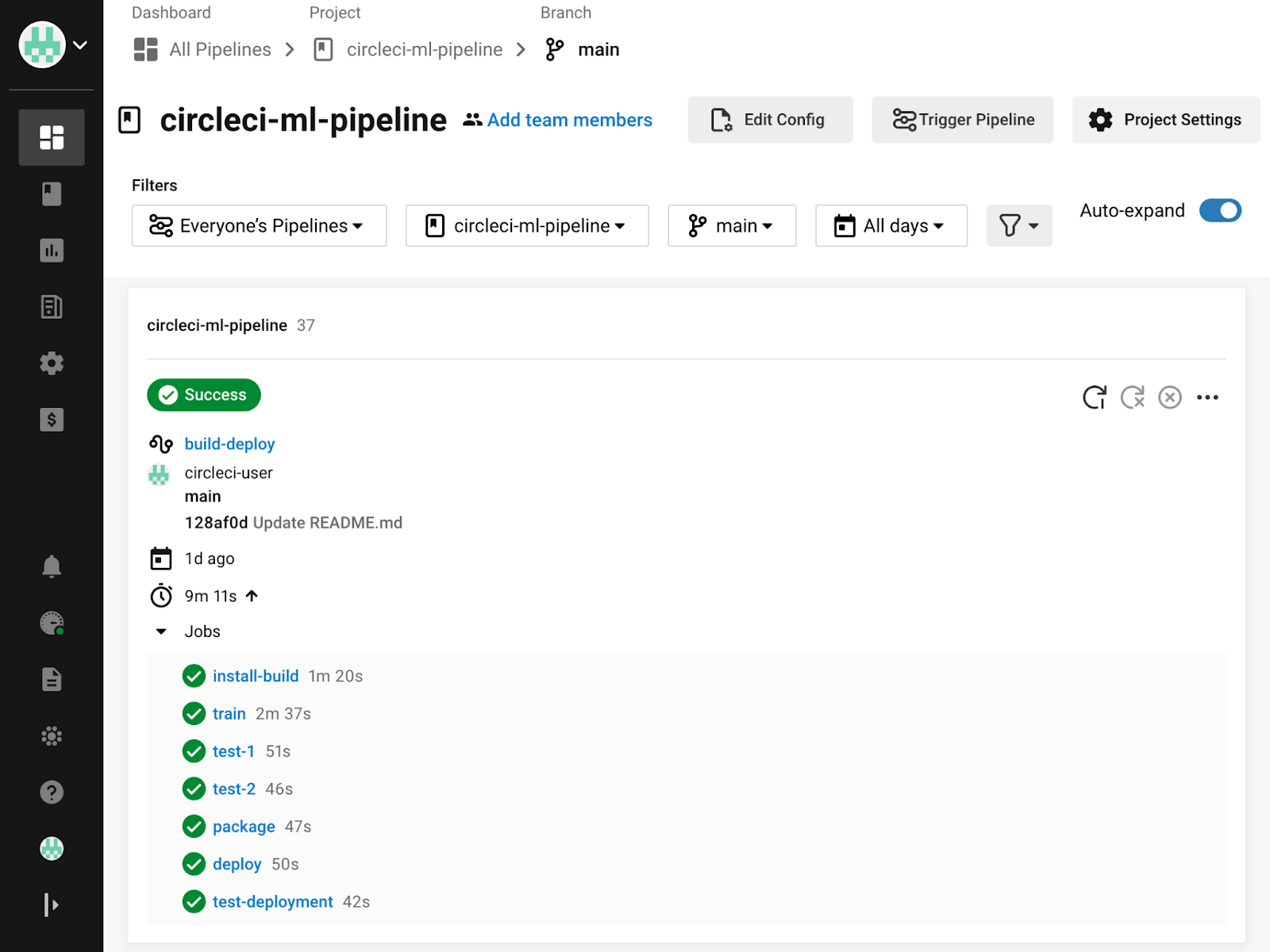 CI for machine learning: Build, test, train | CircleCI