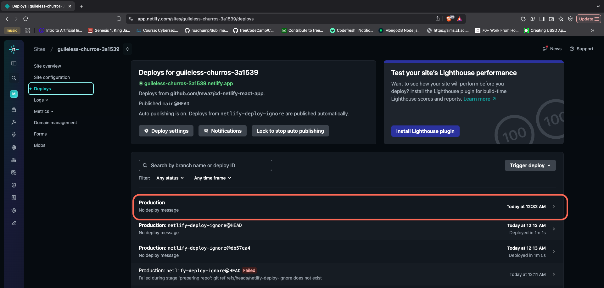 Deploying a React application to Netlify - CircleCI