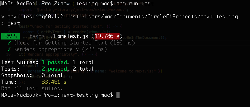 Continuous integration for Next.js applications | CircleCI