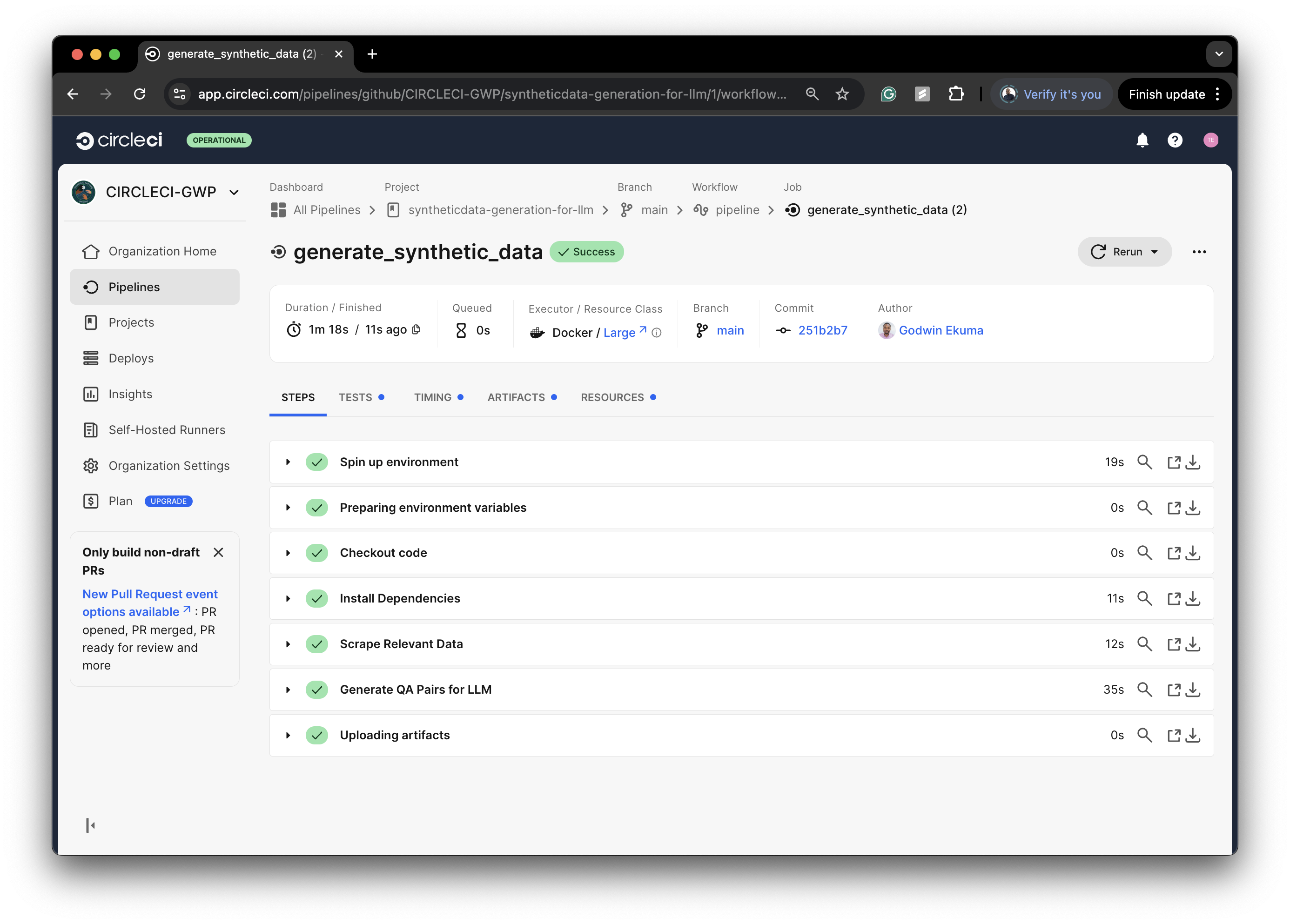 Real-time synthetic data generation for LLM training with CircleCI workflows | CircleCI