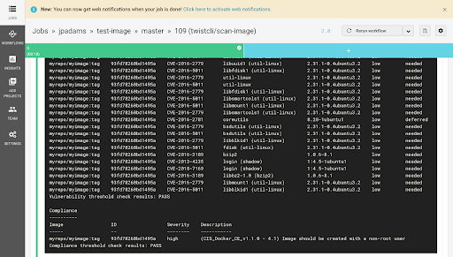 Integrating container image scanning into CircleCI builds with the Twistlock orb | CircleCI