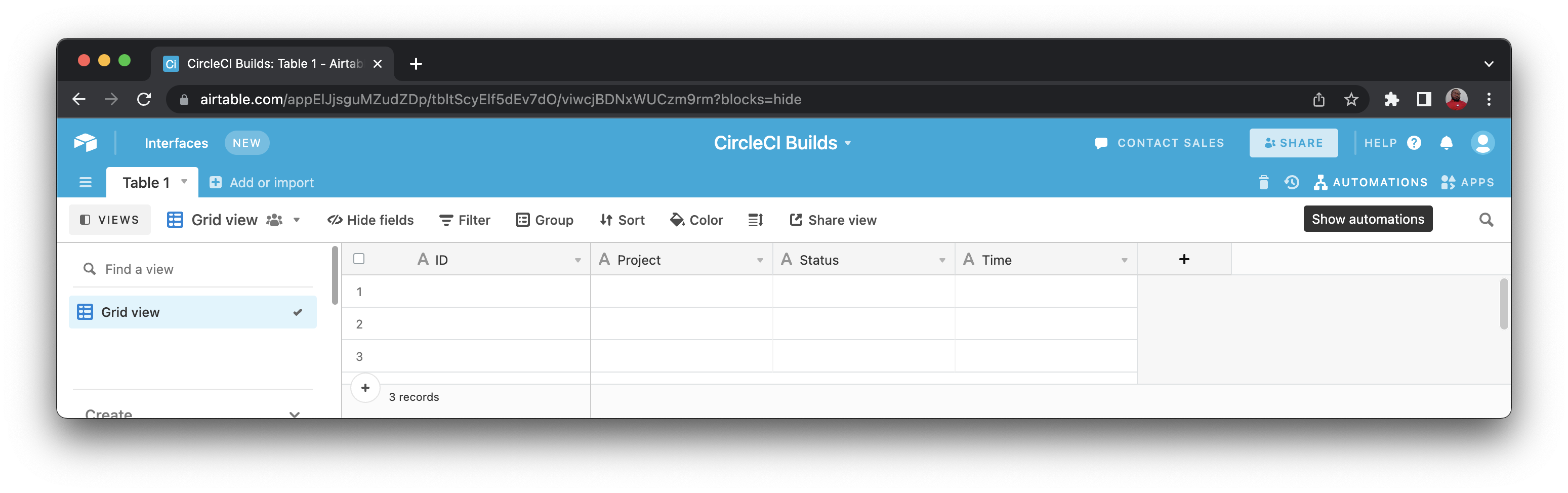 Developing a pipeline-builds logging system with CircleCI webhooks and Airtable Automations ...