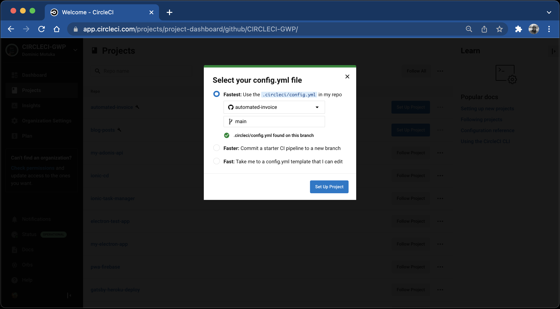 Build an automated invoice generator application | CircleCI
