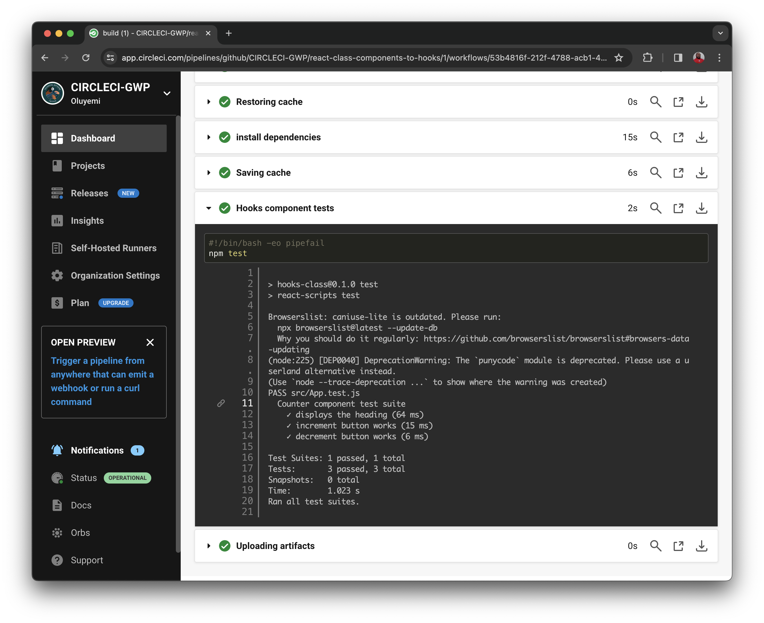 From class components to React Hooks | CircleCI