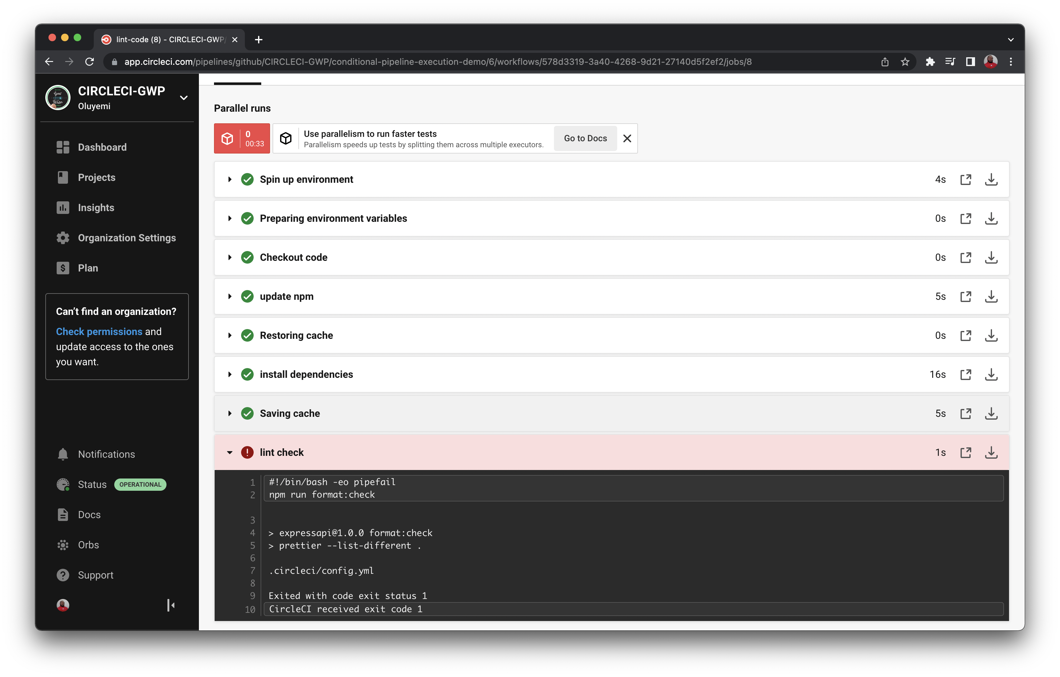 Conditional CircleCI pipeline execution | CircleCI