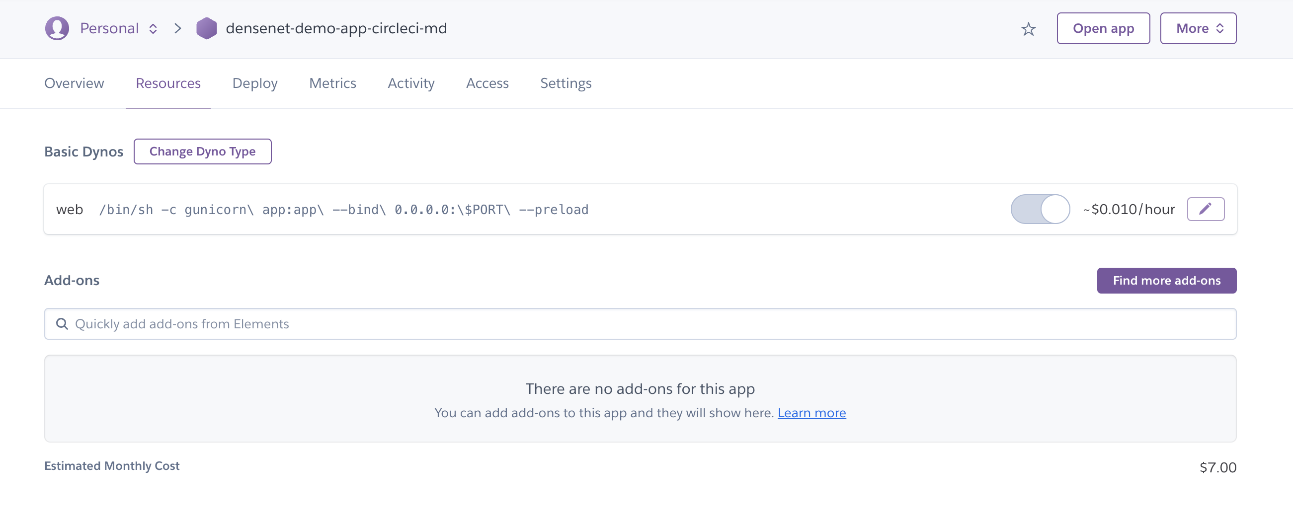 Test and deploy containerized PyTorch models to Heroku | CircleCI