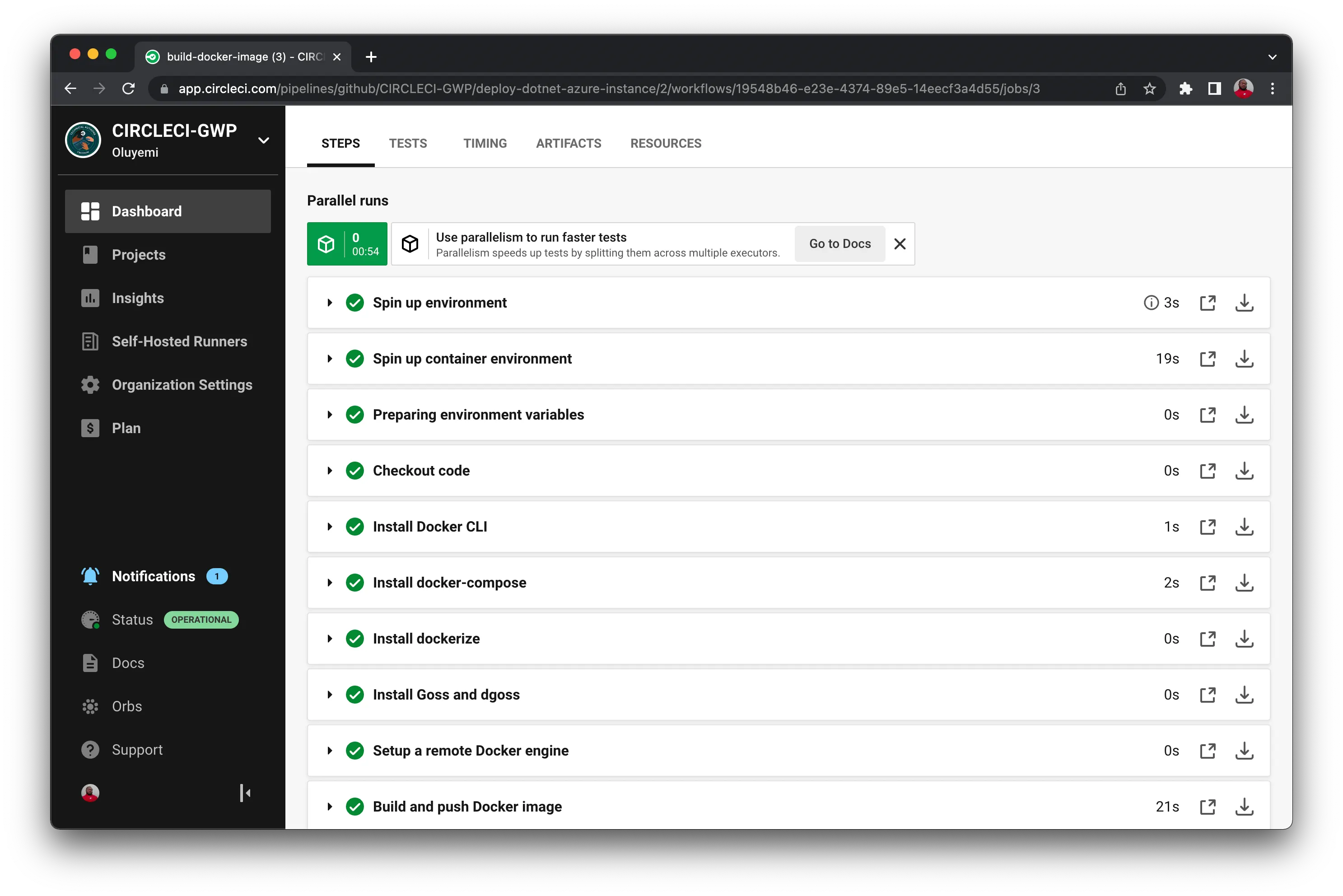 Deploy a Dockerized .NET Core app to an Azure container instance - CircleCI