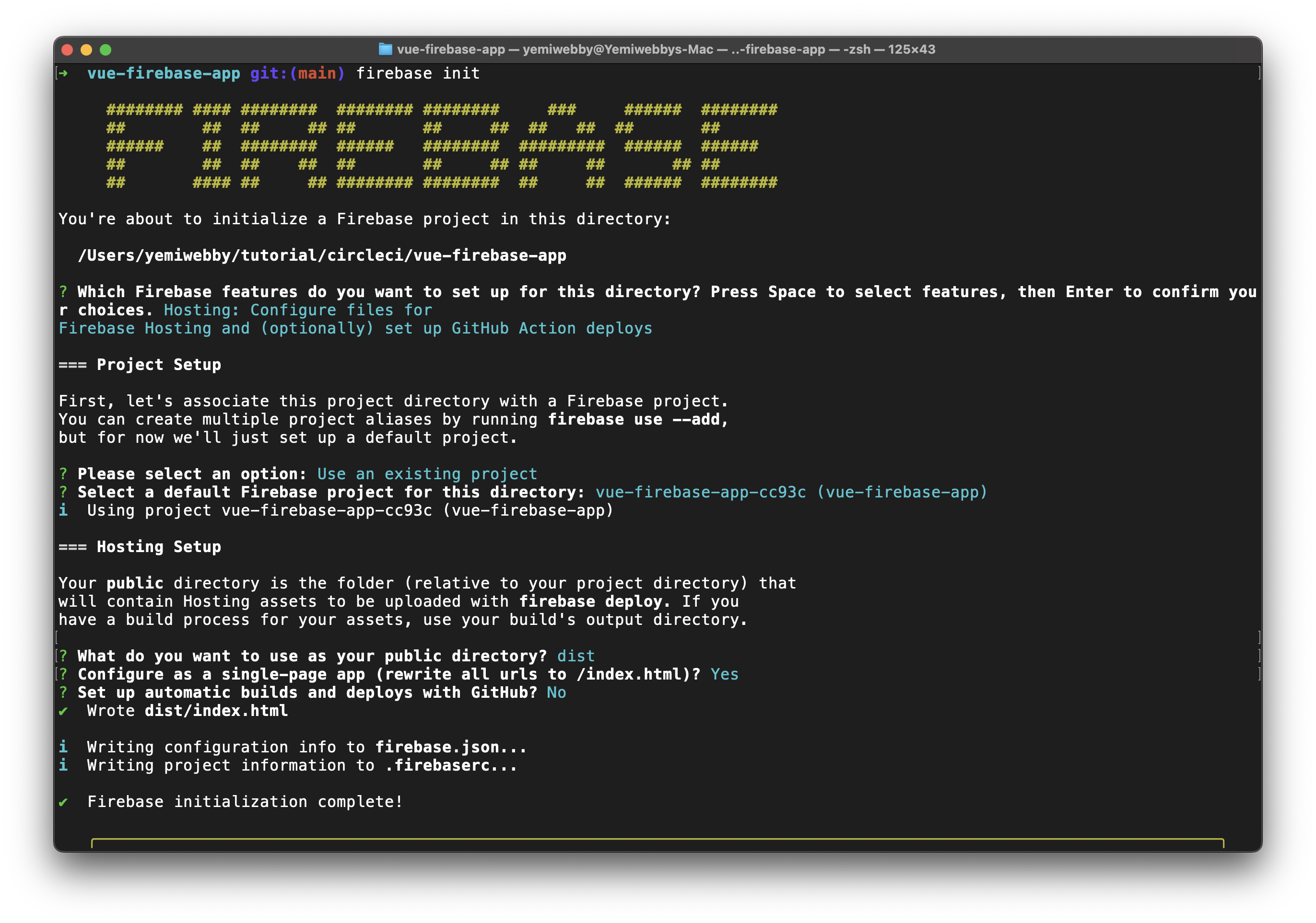 Automate deployment of a Vue.js application to Firebase | CircleCI