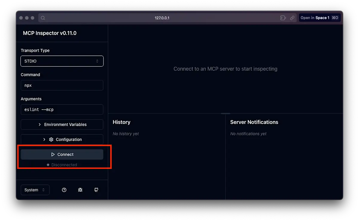 ESLint を MCP サーバーとして実行する