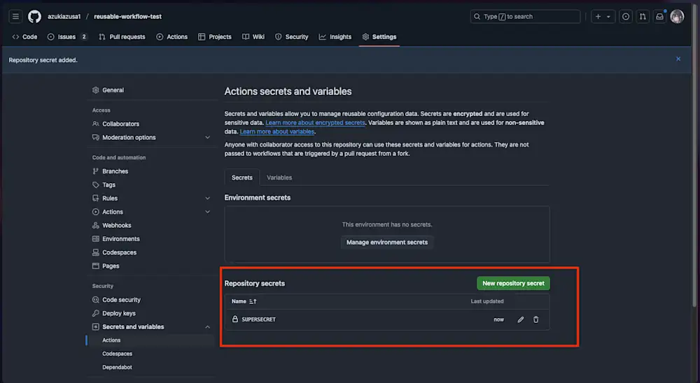 GitHub Actions で再利用可能なワークフローを作成する
