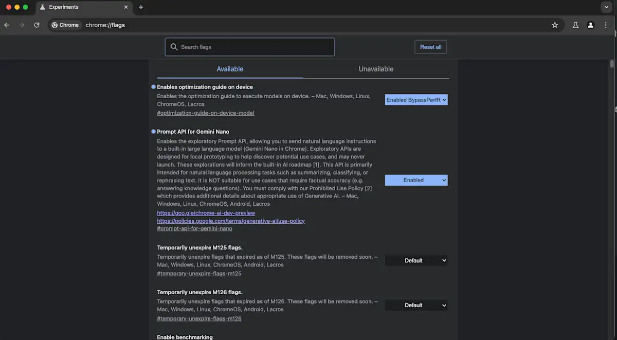 Chrome の 組み込み AI Gemini Nano を試してみる
