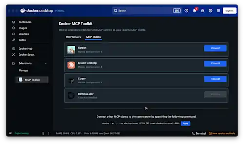 Docker の MCP Toolkit を試してみる
