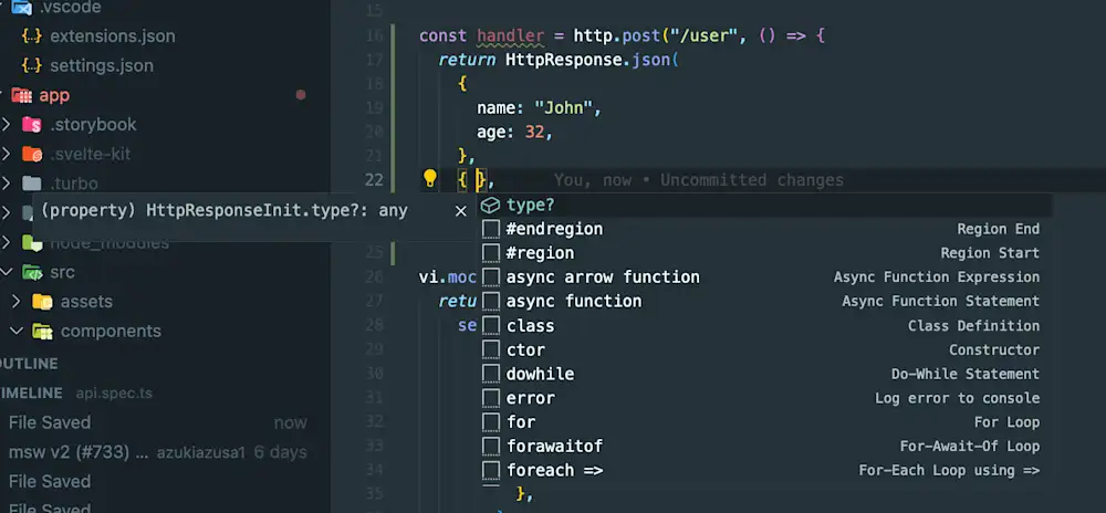 MSW v2 で `HttpResponse.json()` の型がおかしいときの対処法