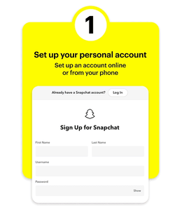 Create A Snapchat Business Account Snapchat For Business