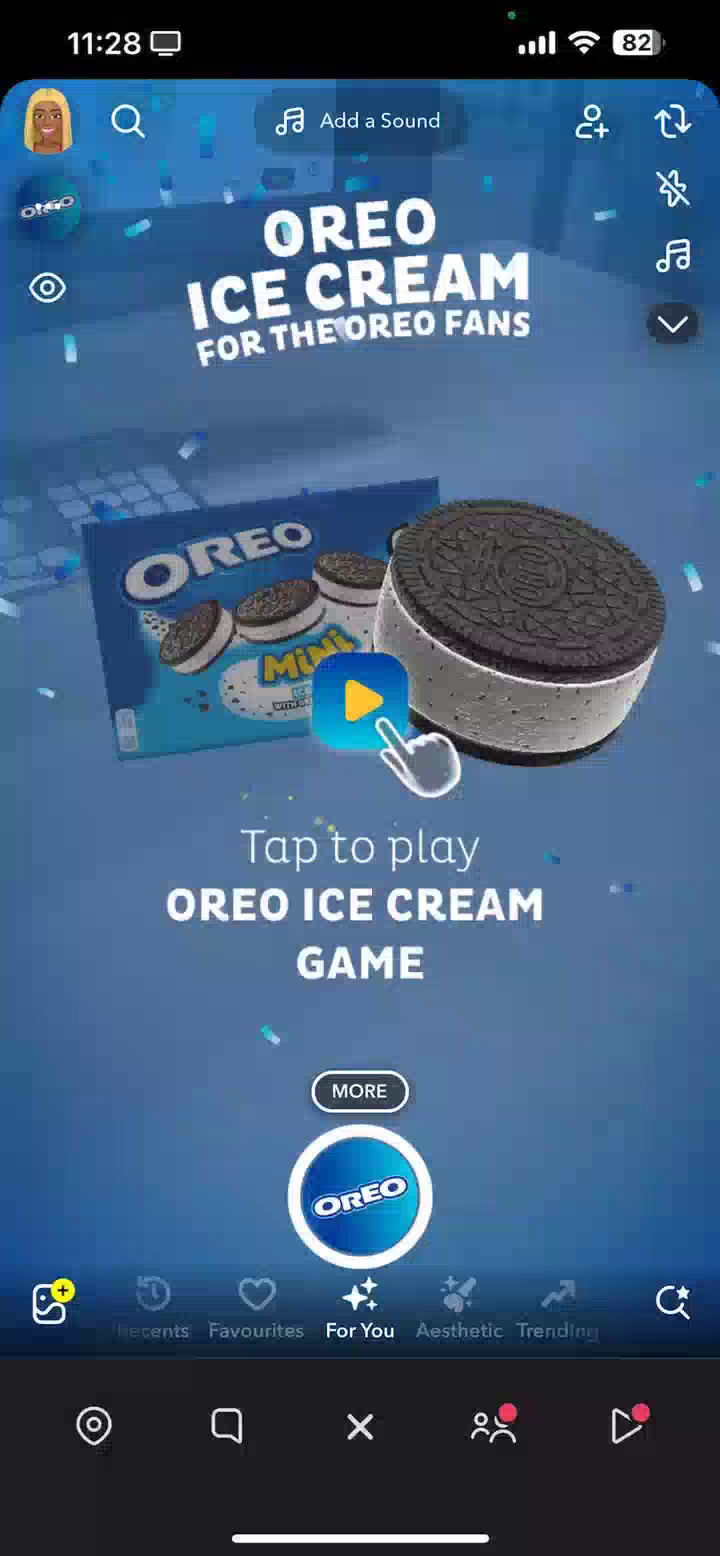 Oreo Ice Cream Advertisement