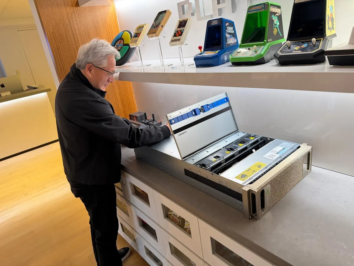 NVIDIA founder gifts an original DGX-1 to Coatue NYC's tech museum