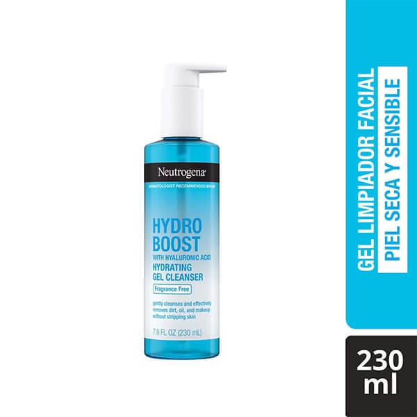 Gel Limpiador Facial Neutrogena® Hydro Boost® Sin Fragancia 230ml | NEUTROGENA®