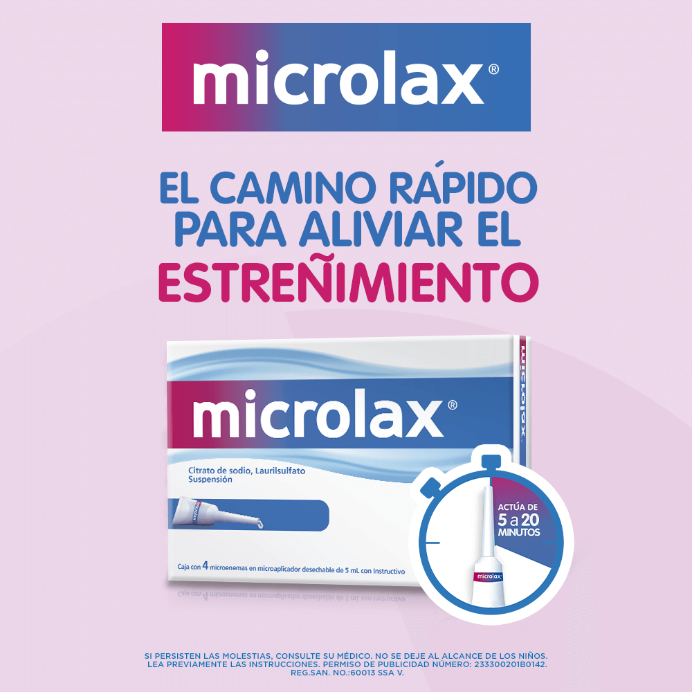 MICROLAX®, el camino rápido para aliviar el estreñimiento