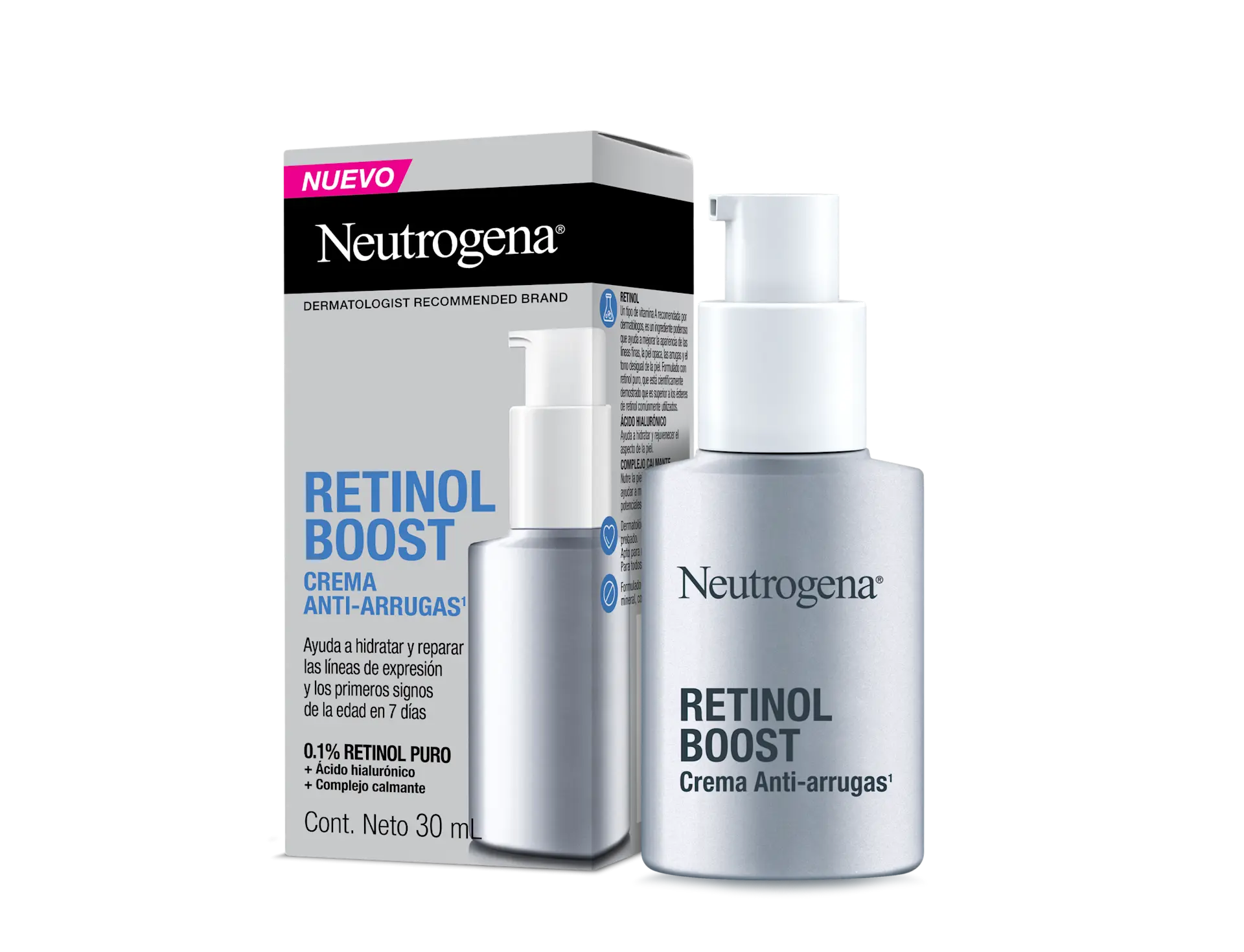 Neutrogena® Crema Anti-Arrugas Retinol Boost con Retinol Puro 30ml