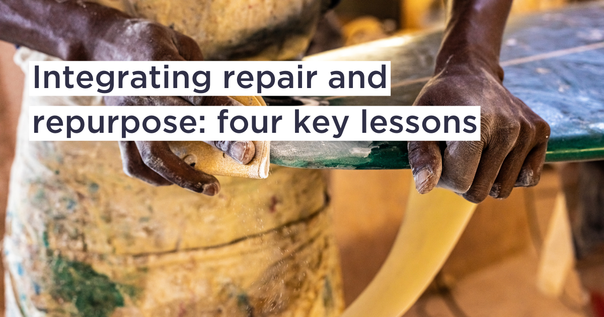 Making the most of materials: Africa’s skills in repair and repurposing ...