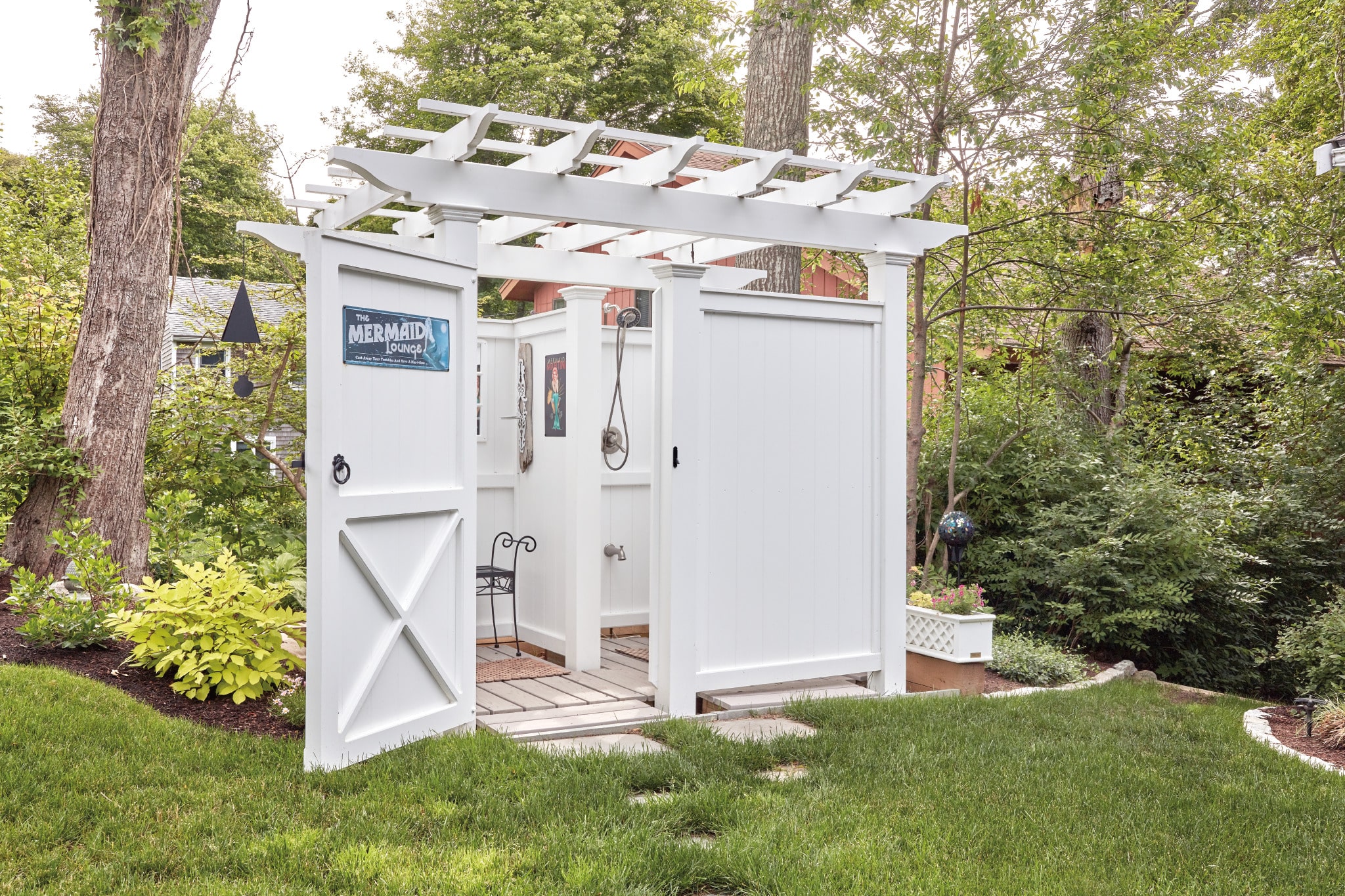 Outdoor Showers In Yard Outdoor Showers New England Home Magazine