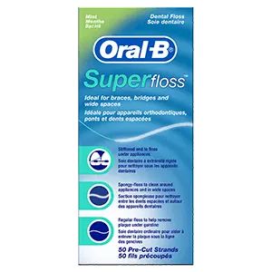 Superfloss for Braces, Bridges and Wide Gaps | Oral-B CA