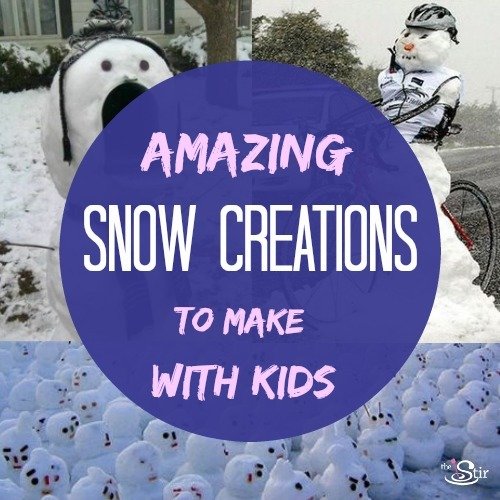 12 Incredible Snow Creations to Make With Your Kids