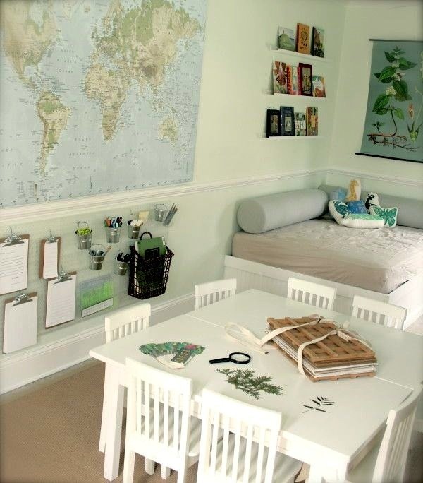 Inspiration for a Pretty & Practical DIY Homeschool Classroom | CafeMom.com