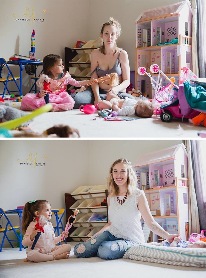 Mom's Powerful Photos Show the Reality of Postpartum Depression ...