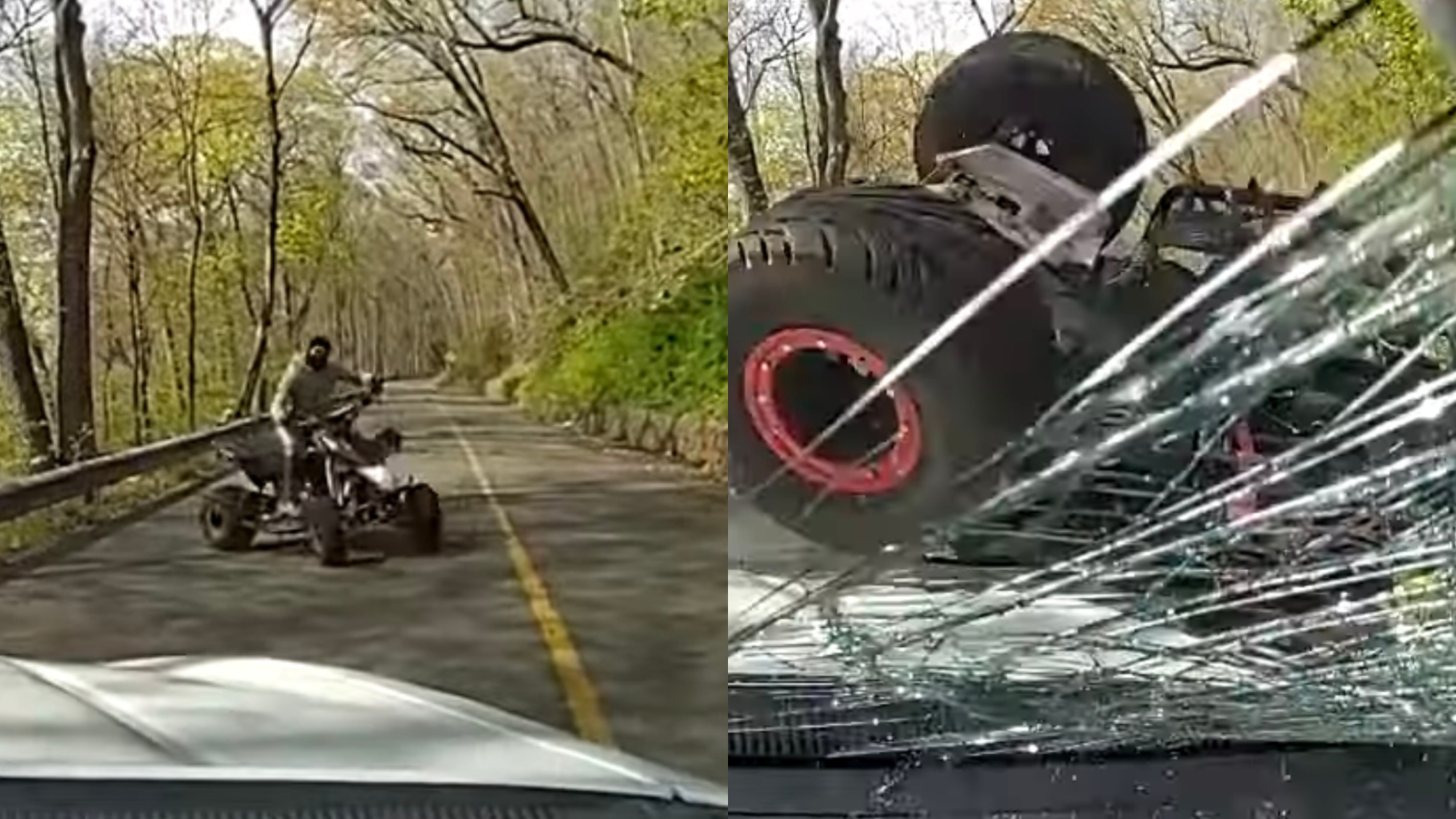 Startling Video Shows Teen ATV Driver Cut Off by Police Violently Crash ...