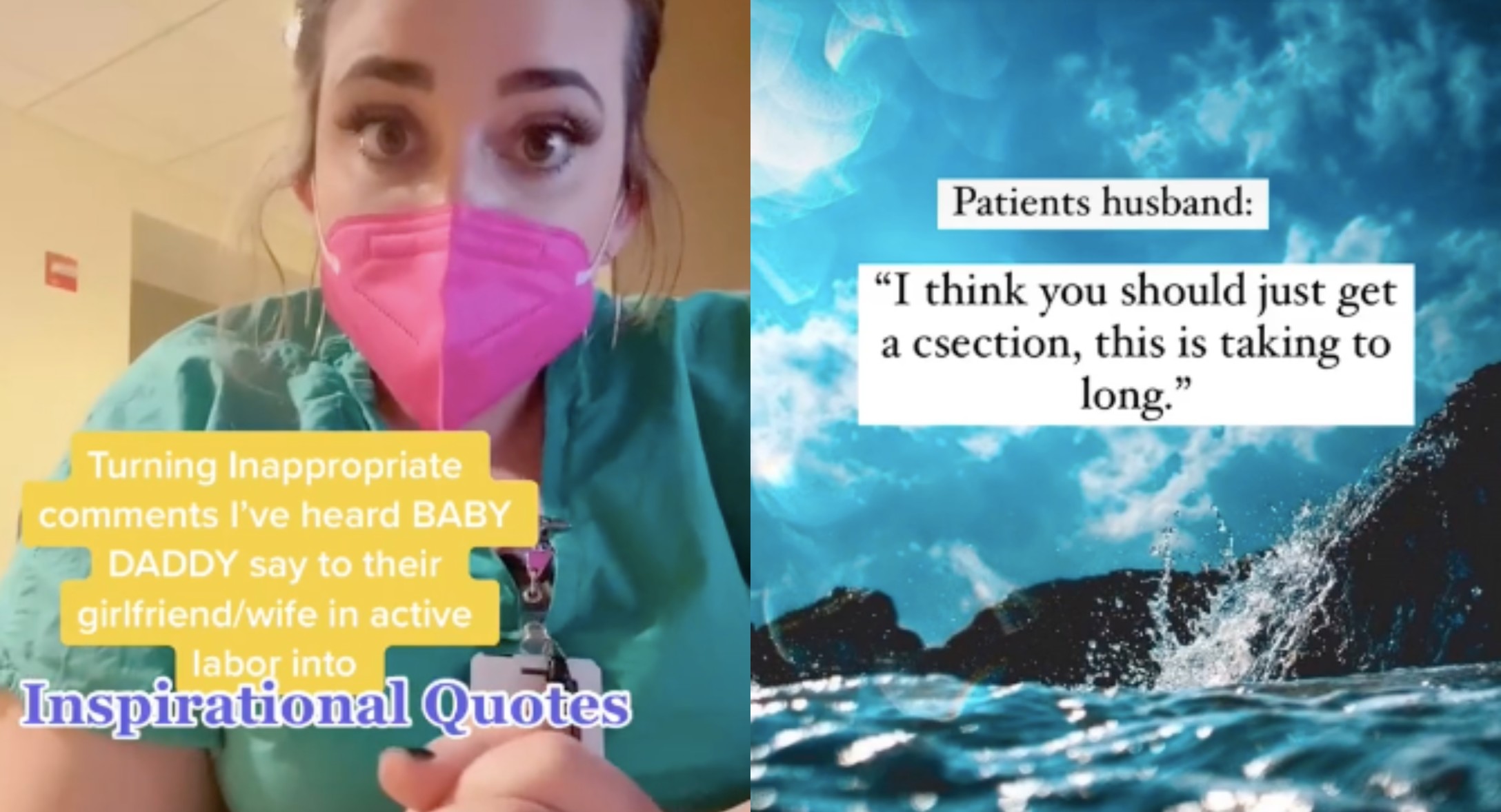 Labor & Delivery Nurse Turns Inappropriate Comments From Dads Into ...