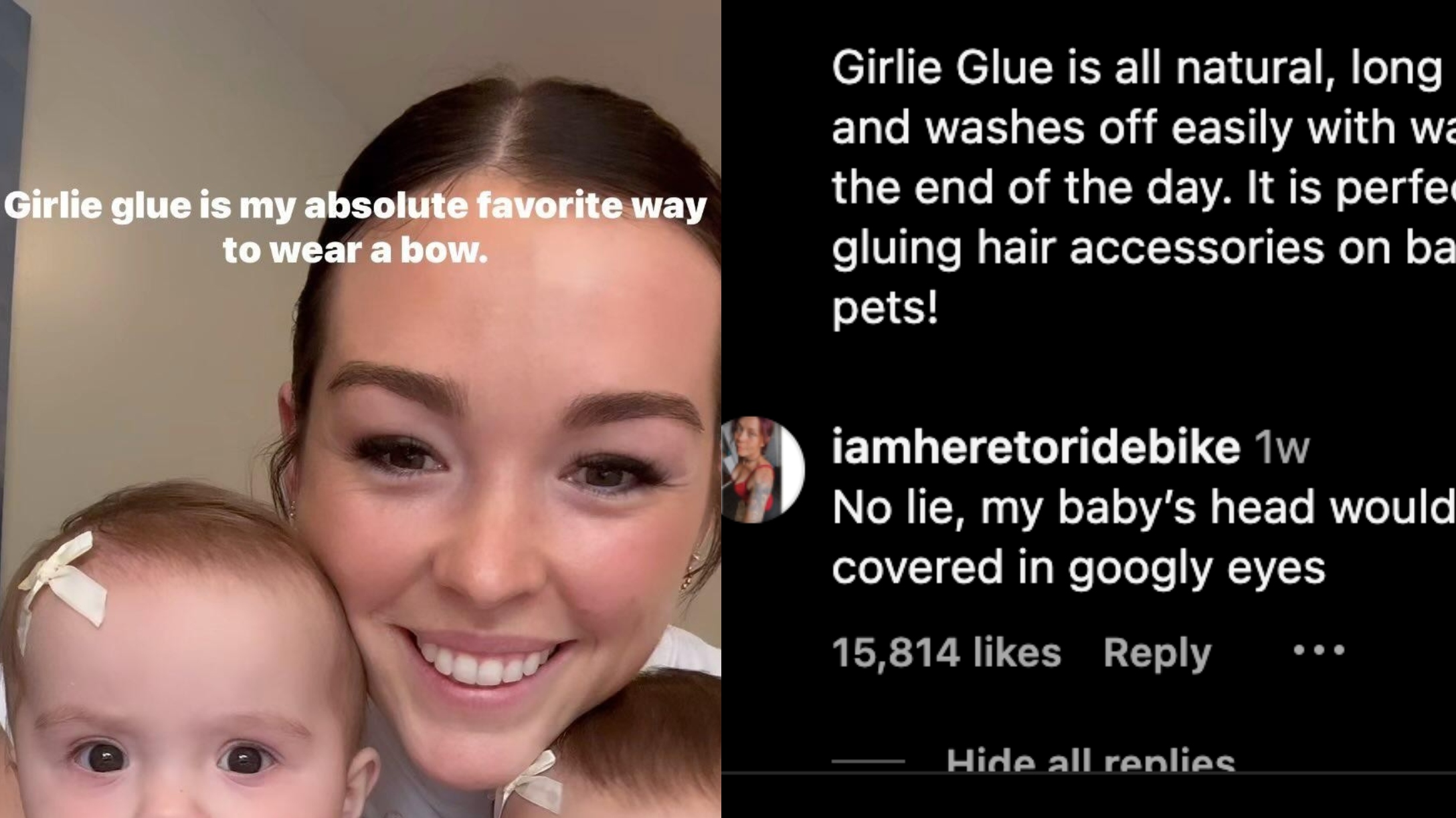 Mom Faces Backlash for Gluing Bows to Her Bald Baby Girls' Heads in ...