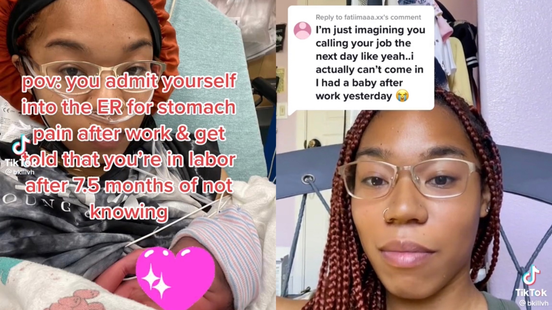 TikToker Discovers 'Cryptic Pregnancy' at the ER, Gives Birth & Goes to ...