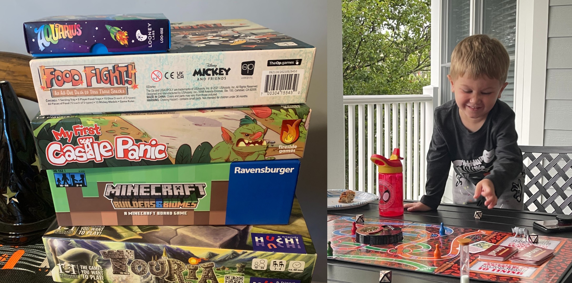 Stack Of Board Game Boxes