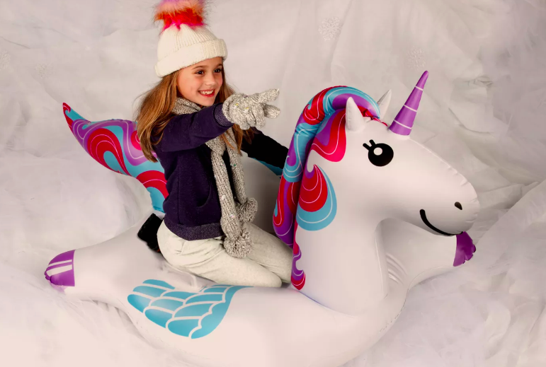 Unicorn Snow Tubes Are Here to Make Snow Days More Magical | CafeMom.com