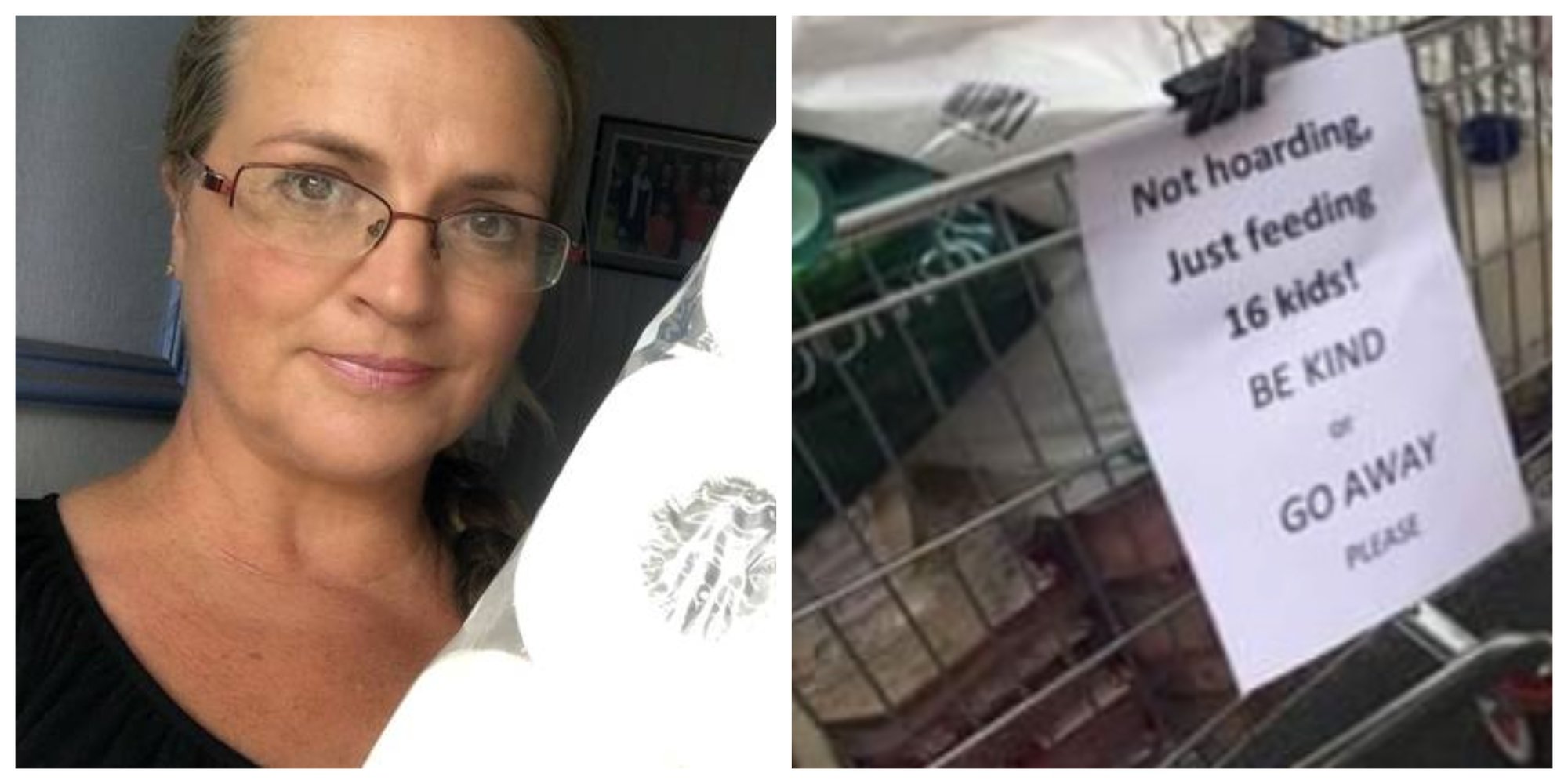 Mom of 16 Puts Sign on Cart 'Not Hoarding. Be Kind' | CafeMom.com