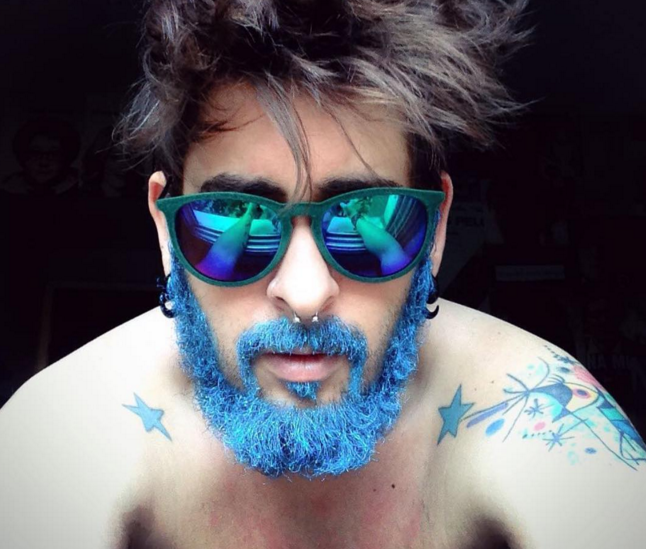 Men are dyeing their beards every color of the rainbow, and we're into ...