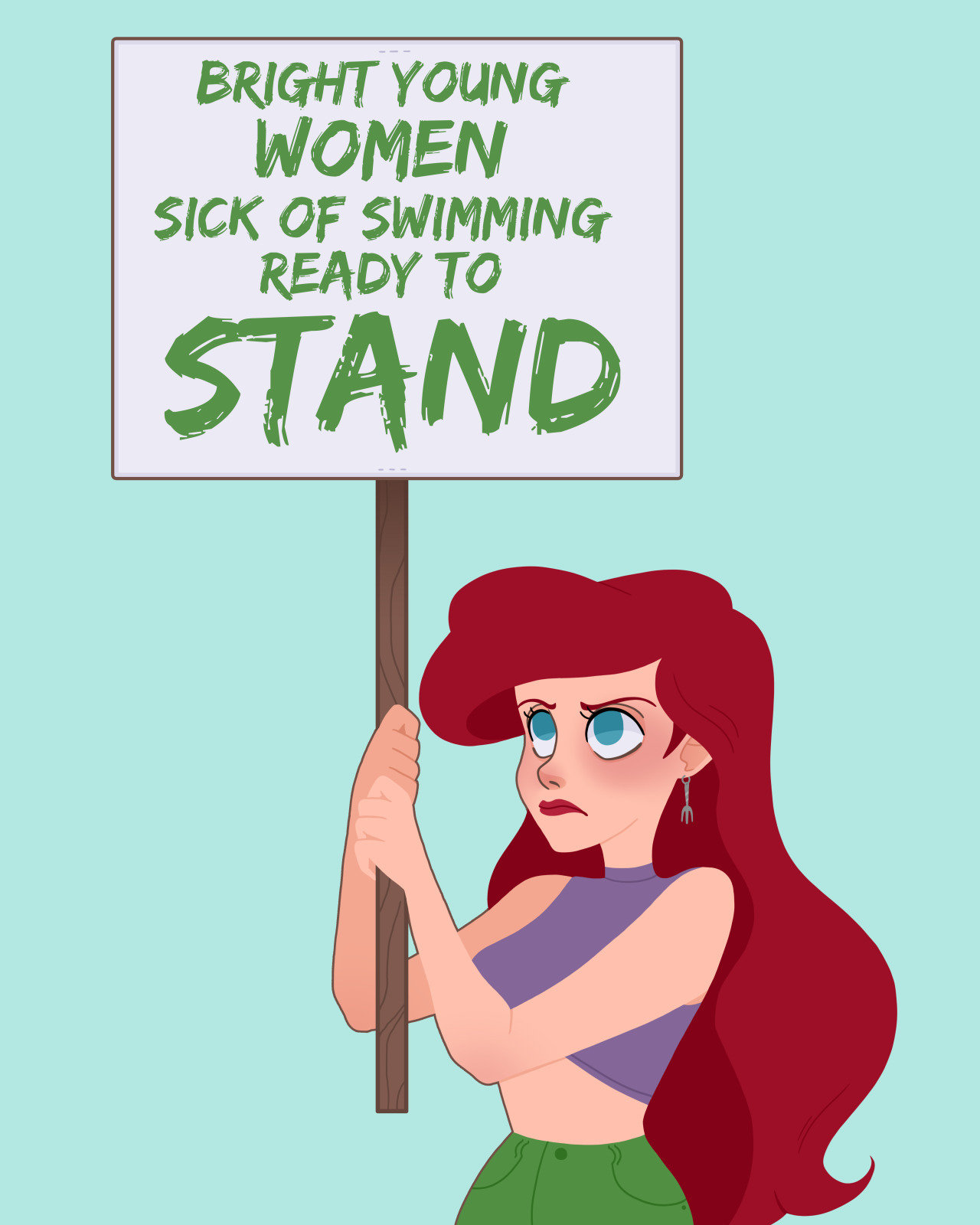 Artists Reimagines Disney Princesses as Feminist Activists | CafeMom.com