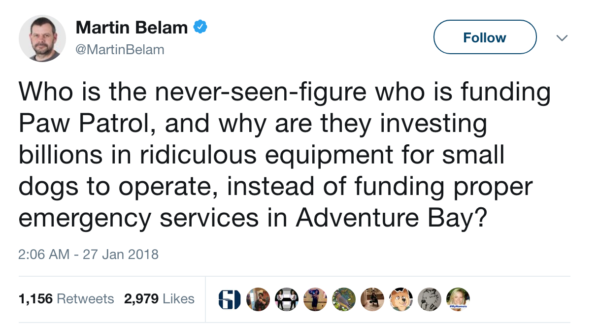 This Dad Just Asked the 1 Question We've Always Had About 'Paw Patrol ...