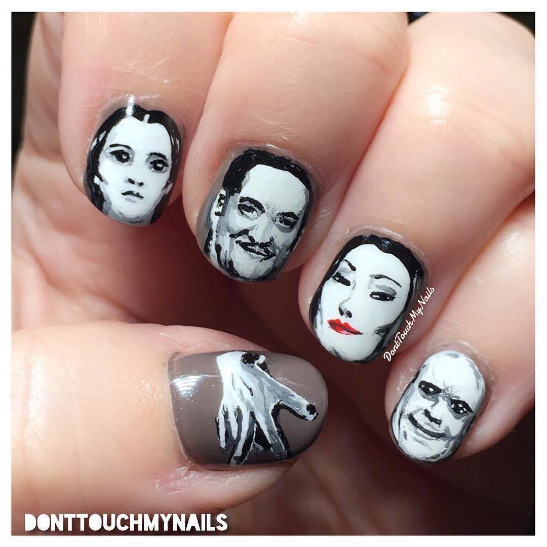13 Morticia Addams nail art ideas for the mysterious and spooky ...