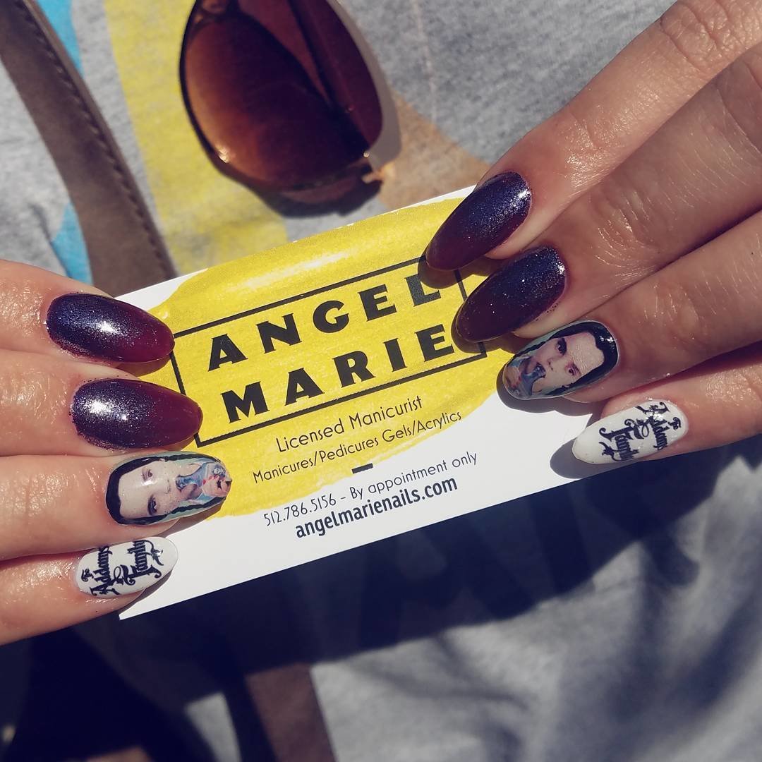 13 Morticia Addams nail art ideas for the mysterious and spooky ...