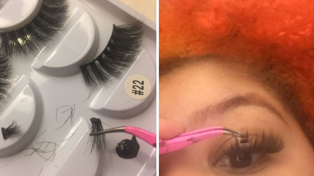 This 18-year-old figured out a way to DIY her own lash extensions ...