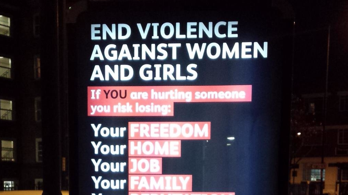 Can you figure out what's different about this domestic abuse poster ...