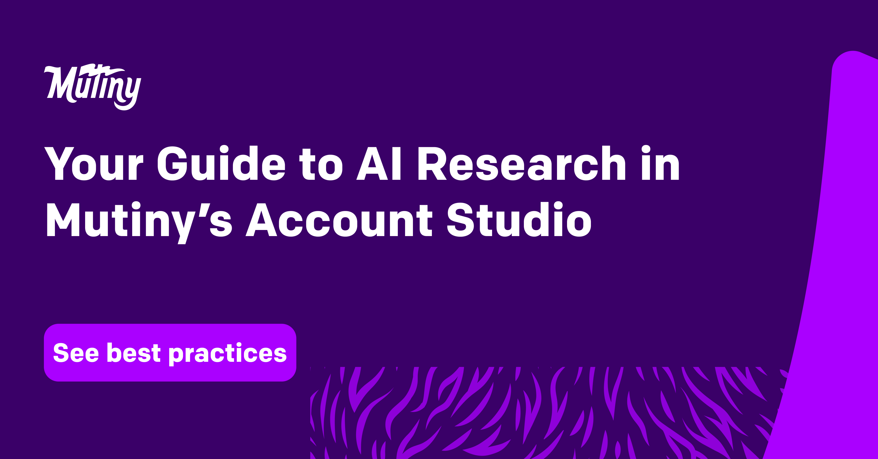 Your Guide to AI Research in Mutiny’s Account Studio | Mutiny