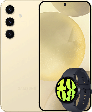 Samsung Galaxy S24 - Amber Yellow 128 GB | Telia