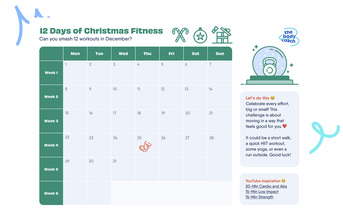 12 Days of Christmas Fitness / The Body Coach
