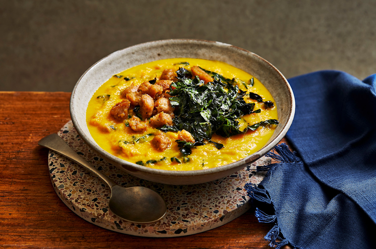 Sausage and Root Veg Soup / The Body Coach